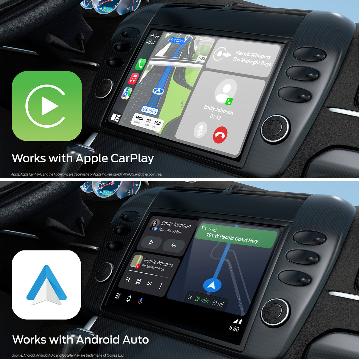Wireless CarPlay Adapter Compatible with Apple CarPlay & Android Auto ...