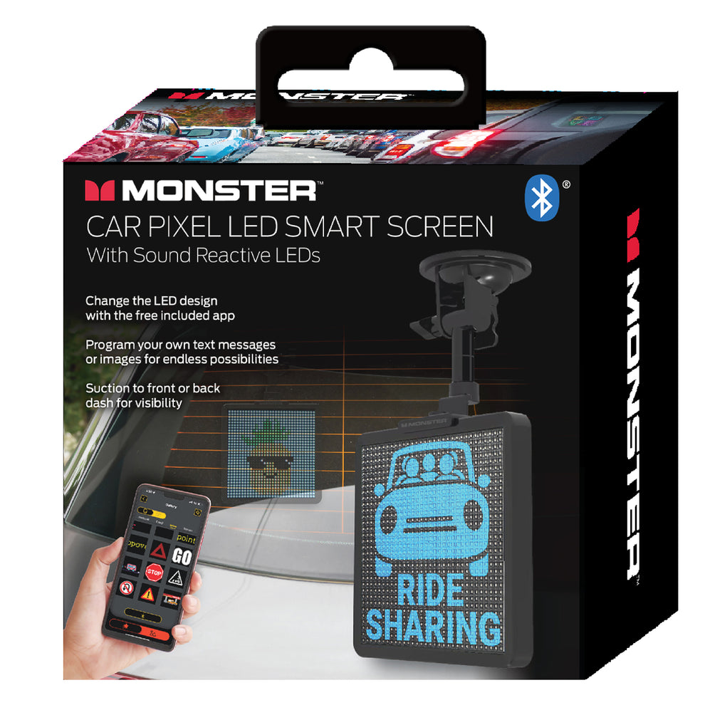 Monster LED Smart Car Pixel Smart Screen with Sound Reactive Mobile Ap ...