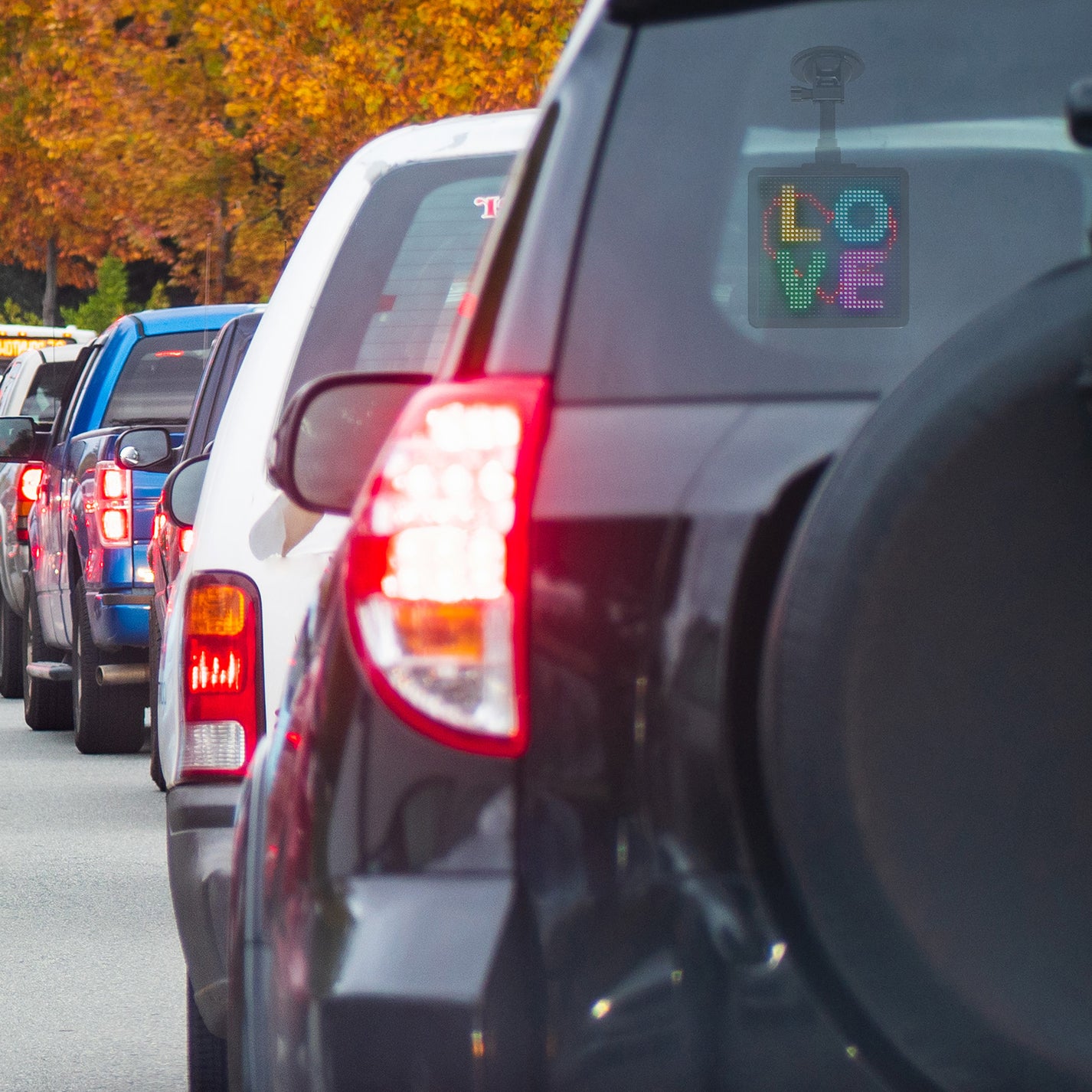 Monster LED Smart Car Pixel Smart Screen with Sound Reactive Mobile Ap ...