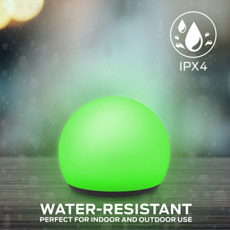Smart 7" Portable Outdoor Multi-Color LED Light Orb, Rechargeable, Voi ...